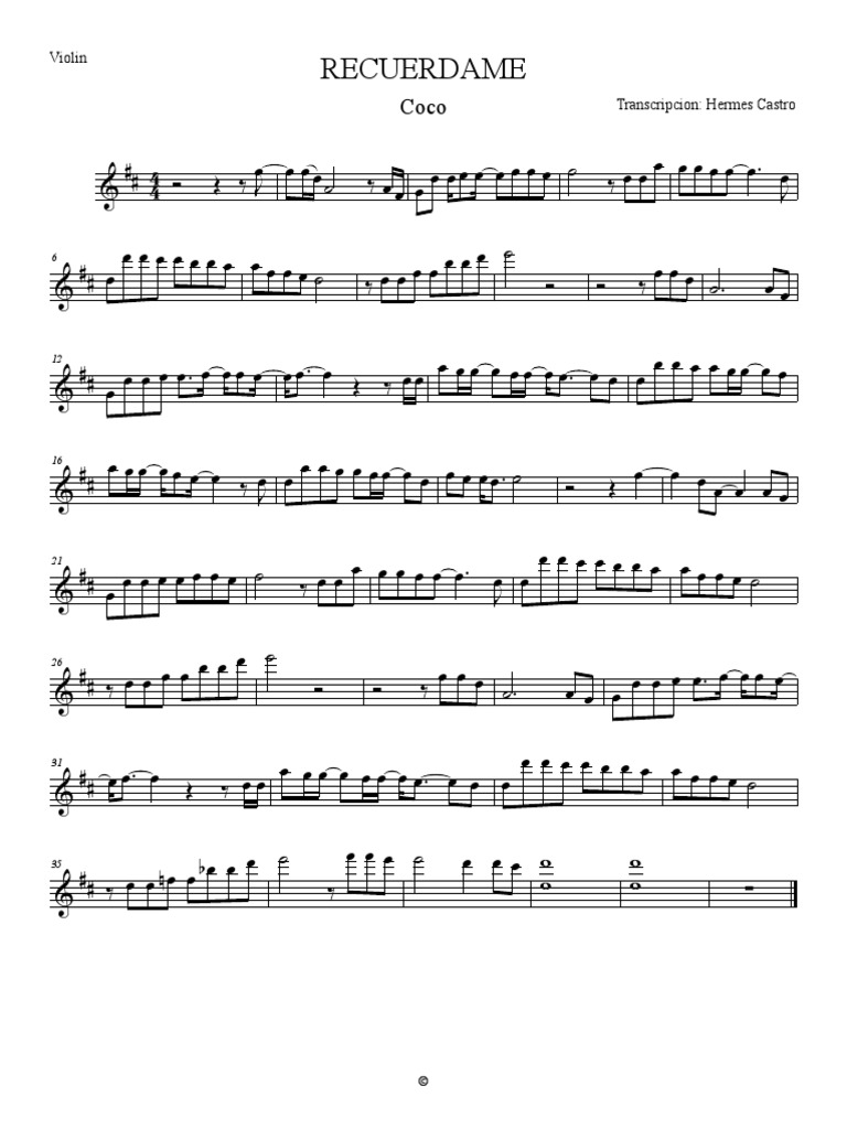 Coco Violin D | PDF