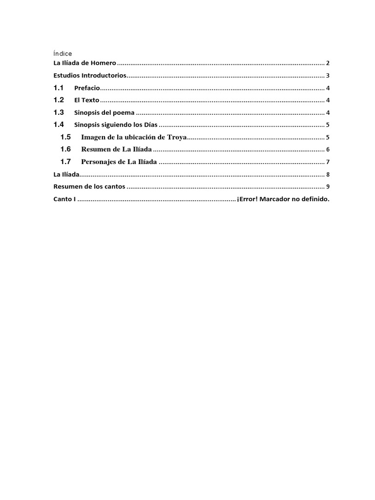 La Iliada Resumen Interpretado de Cada Canto | PDF | Héctor | Aquiles