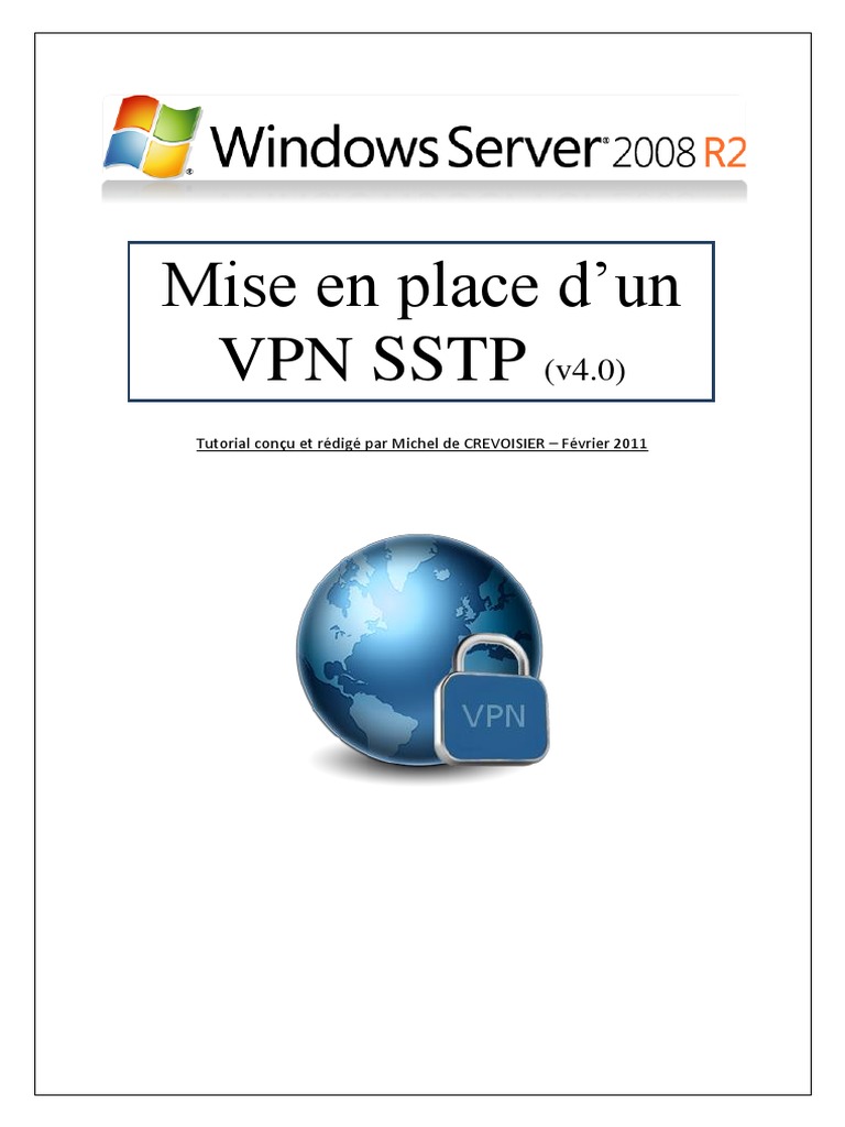 VPN SSTP Sous Server 2008 R2 (Tuto de A À Z) | PDF | Windows Server 2008 | Active Directory