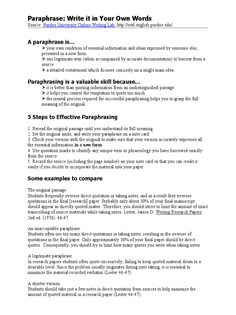 Paraphrasing - Purdue Owl | PDF | Antarctica | Water
