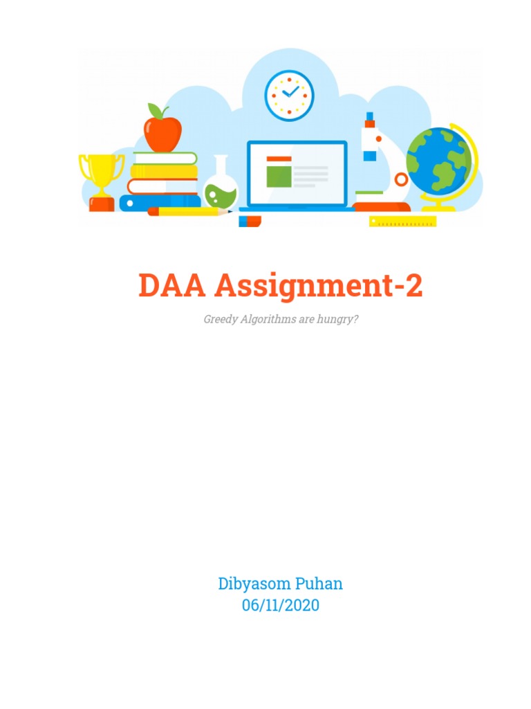 DAA Assignment: Greedy Algorithms | PDF | Algorithms | Discrete Mathematics