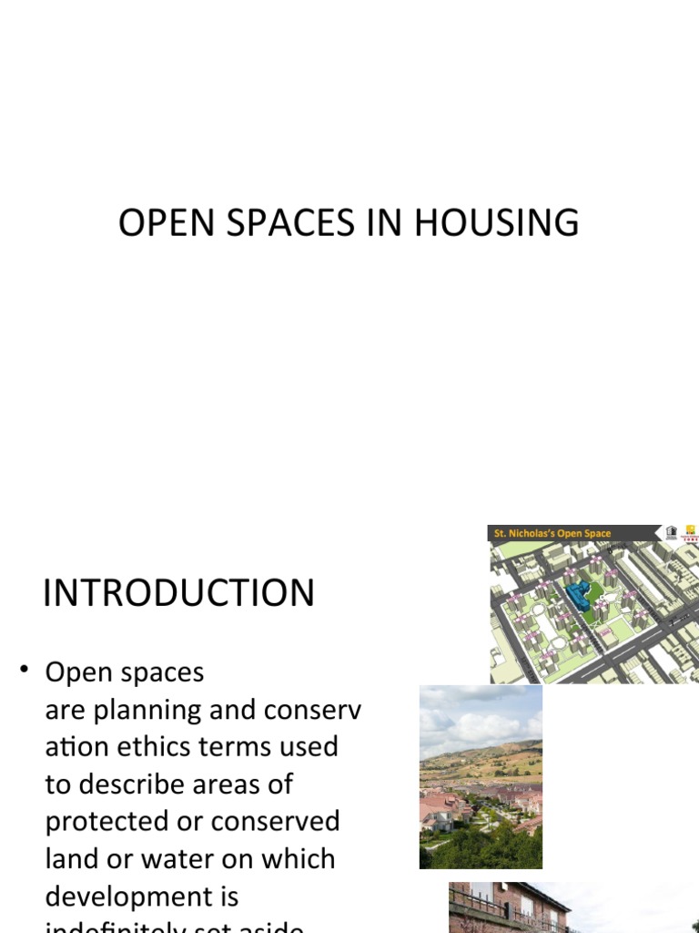 Open Spaces in Housing | PDF | Courtyard | Landscape
