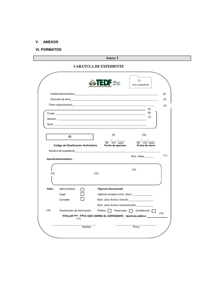 Carátula y Ficha de Expedientes Judiciales | PDF | Apoyo | Archivo de ...