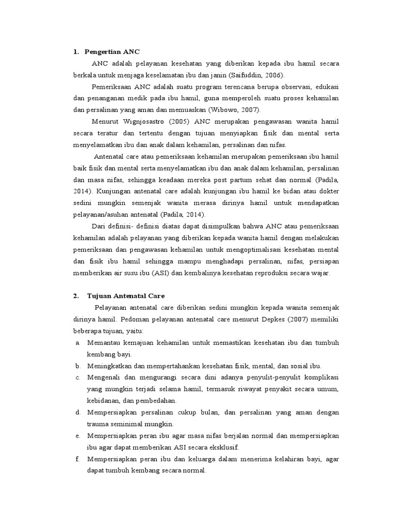 LP ANC Antenatal Care | PDF