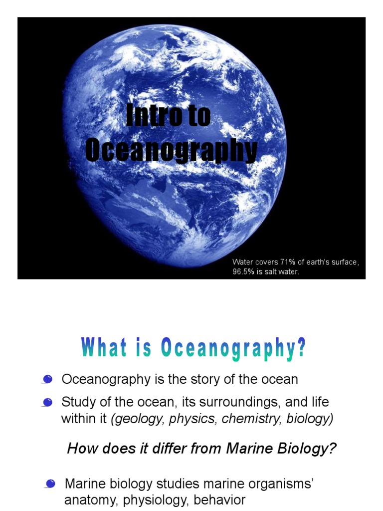 An Introduction to the Dynamic Field of Oceanography | PDF | Oceans ...