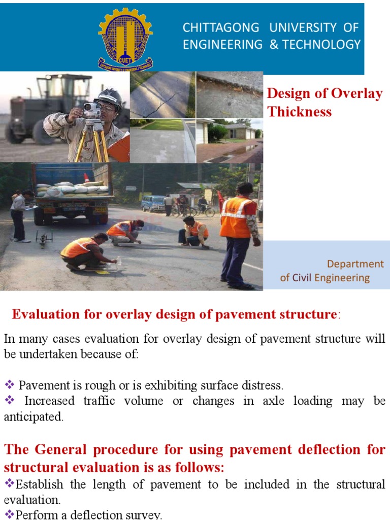 Design of Overlay Thickness-01.. | PDF | Road Surface | Standard Deviation
