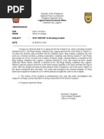Progress Report Shooting Incident | PDF