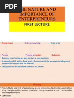 Lecture PPT Entrepreneurship | PDF | Entrepreneurship | Leadership