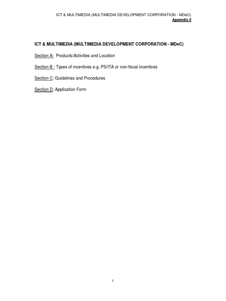 Ict & Multimedia (Multimedia Development Corporation - Mdec) | Download ...