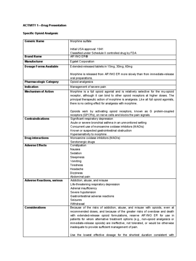 Pcol 2 LAB Activity 1 & 2 VIDEO TRANSCRIPT | PDF | Opioid | Morphine