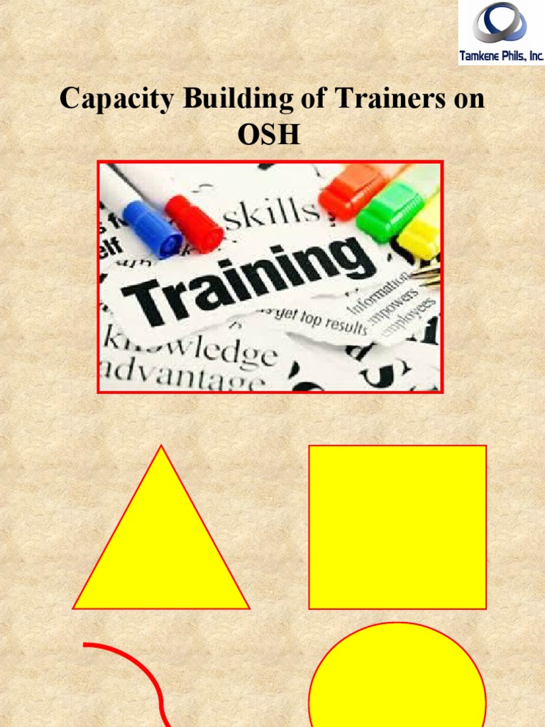 Capacity Building of Trainers On OSH | PDF | Facilitator | Learning