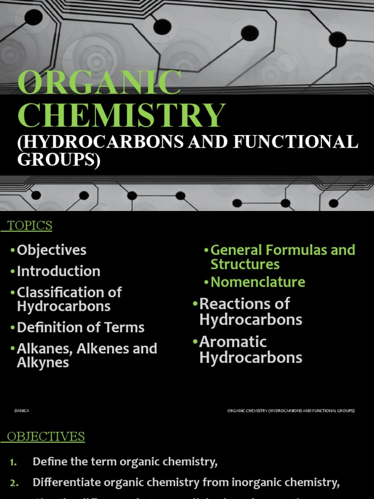 Organic Chemistry: (Hydrocarbons and Functional Groups) | PDF ...