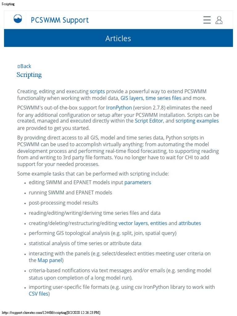PCSWMM Support: Articles | PDF | Geographic Information System ...