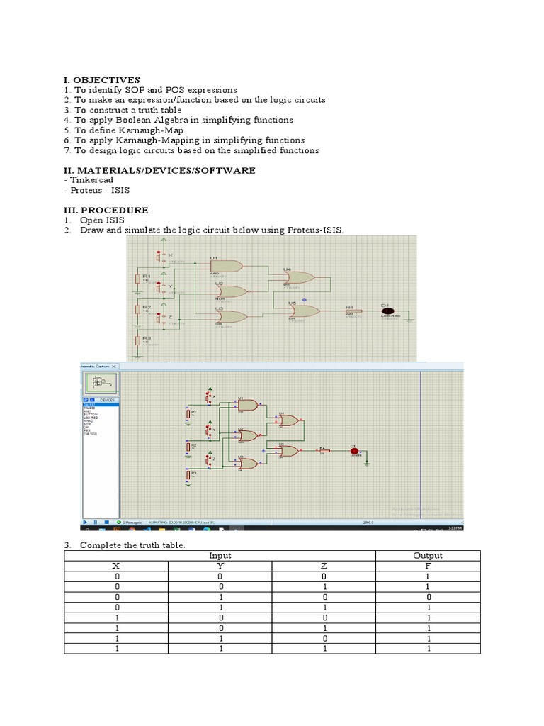 SOP and POS Logic Circuit Design Guide | PDF | Logic Gate | Applied ...