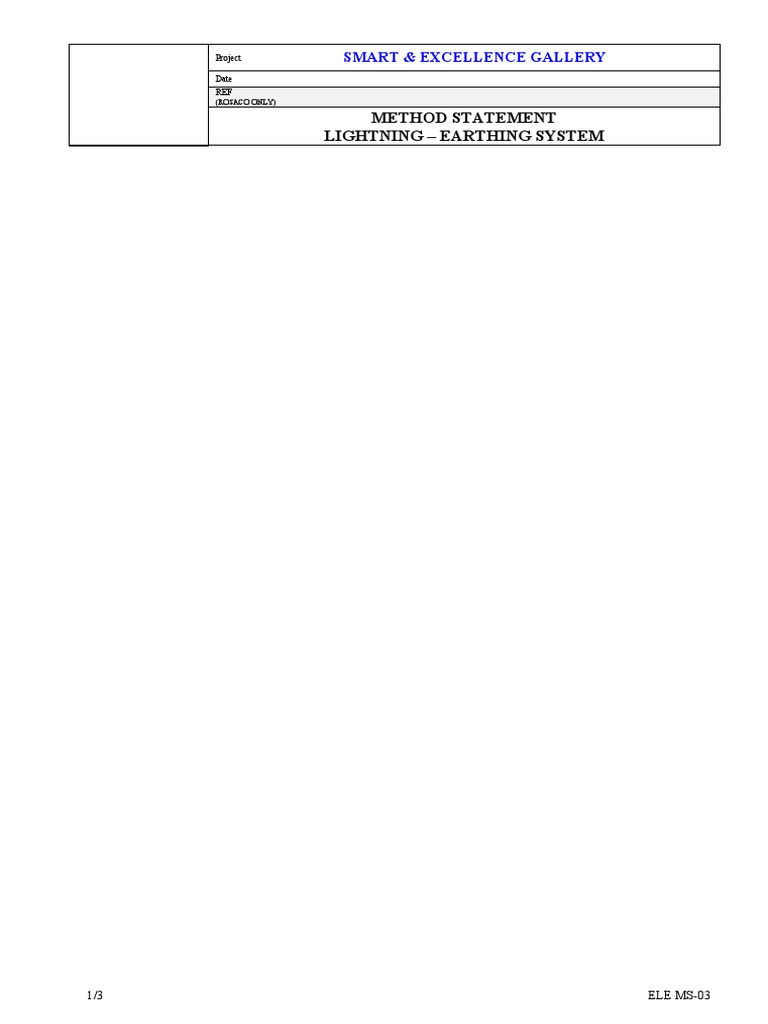 Ele-Ms-03 Lightning-Earthing System | PDF | Electrical Conductor | Screw