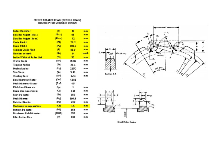 Sprocket Drag Chain Design | PDF