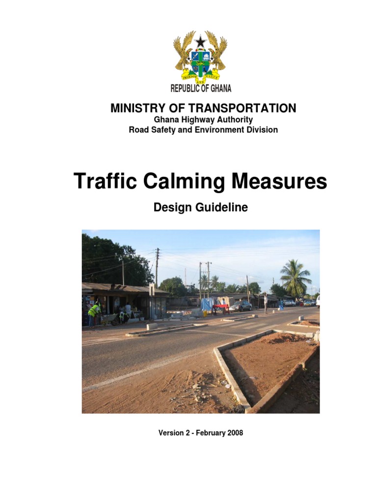 Calming Design Guideline | PDF | Traffic | Lane