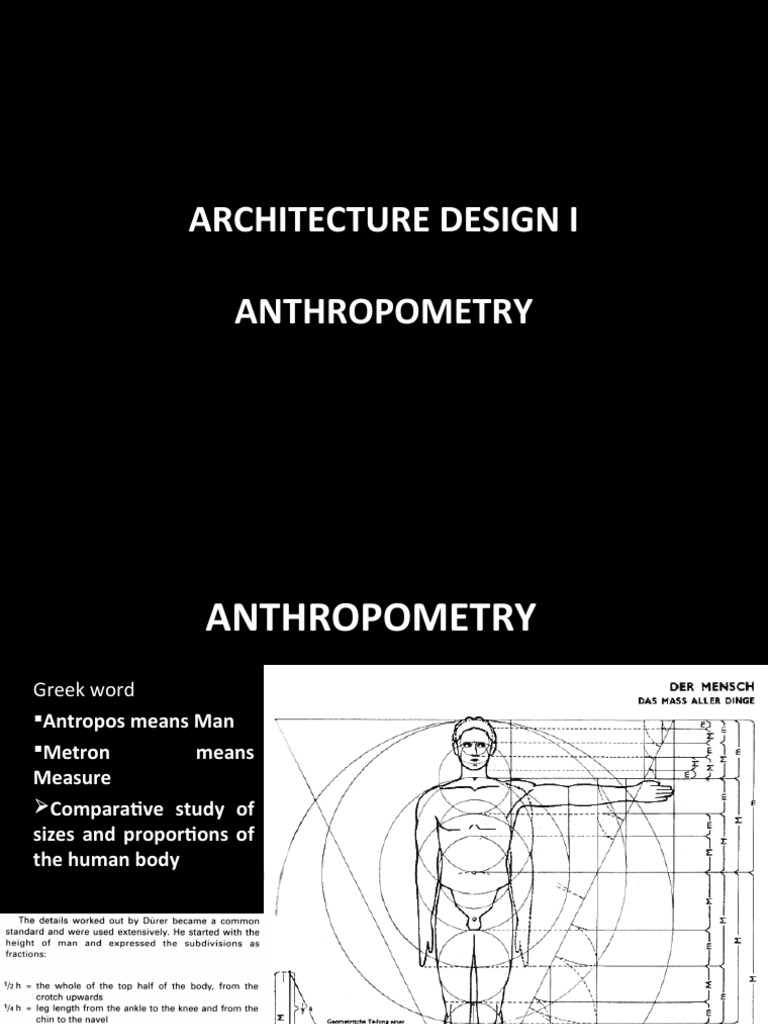 Anthropometry in Architectural Design | PDF