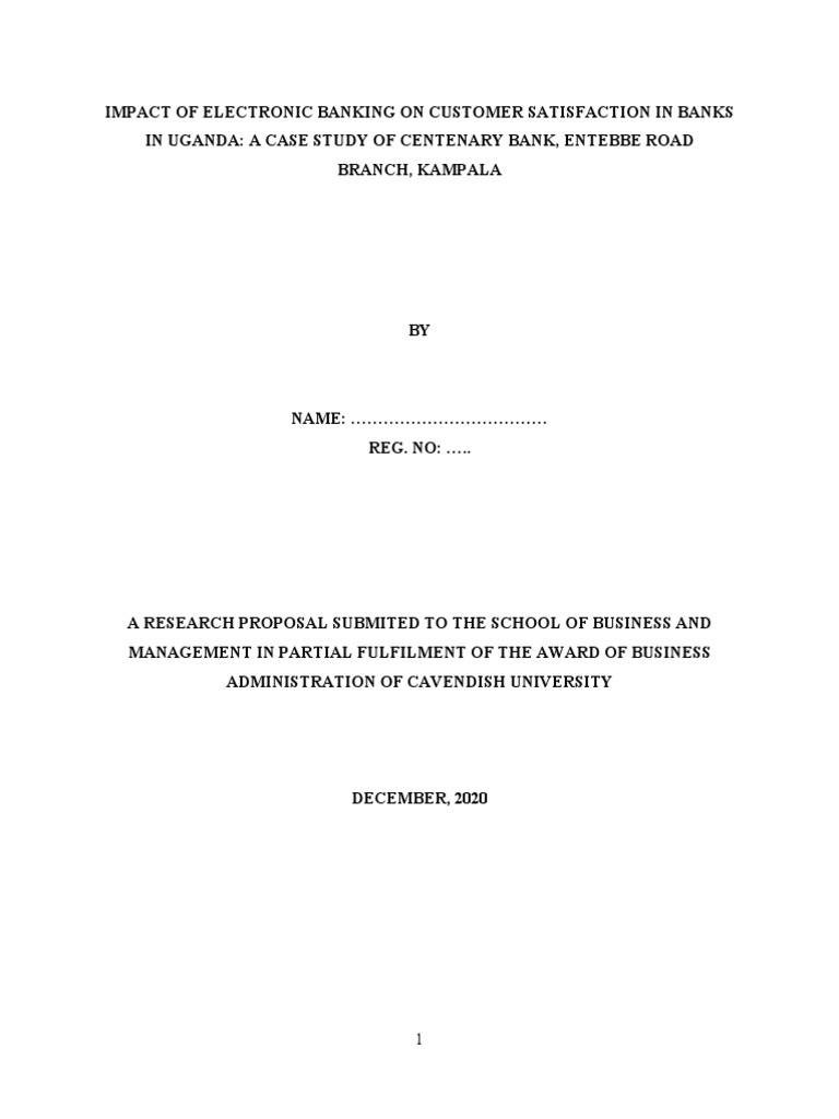 E Banking Proposal | PDF | Online Banking | Banks & Banking