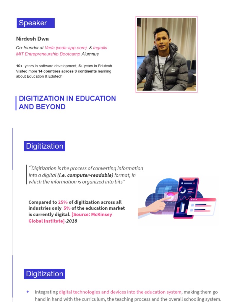 Digitization in Education by Nirdesh Dwa | PDF | Educational Technology | Behavior Modification