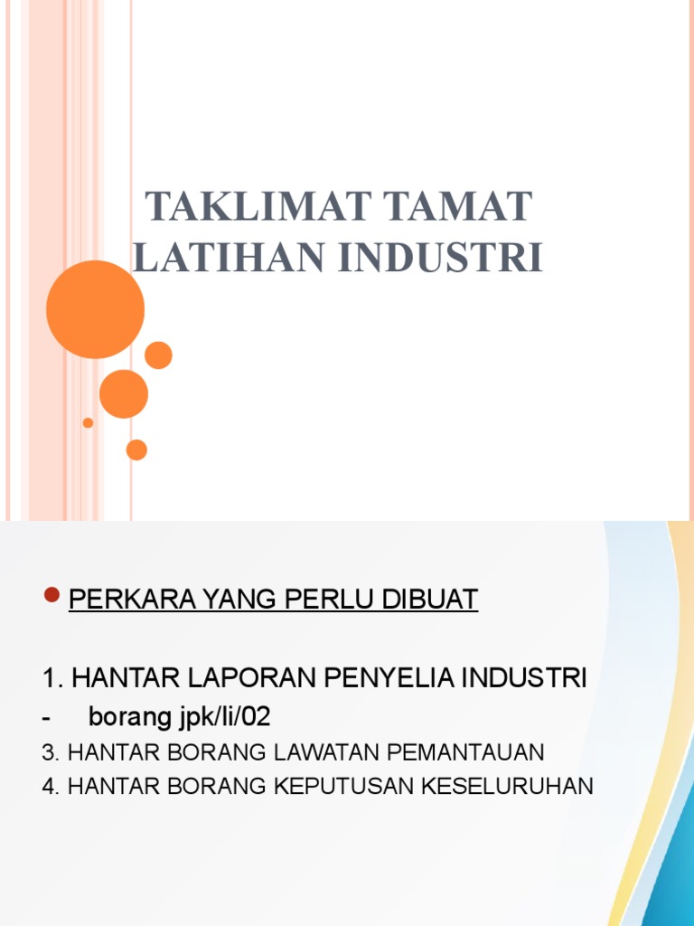 Slide Taklimat Tamat Li Dan Cara Nak Sediakan Slide Li | PDF