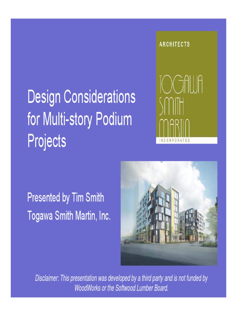 Design Considerations For Multi-Story Podium Projects | PDF | Framing ...