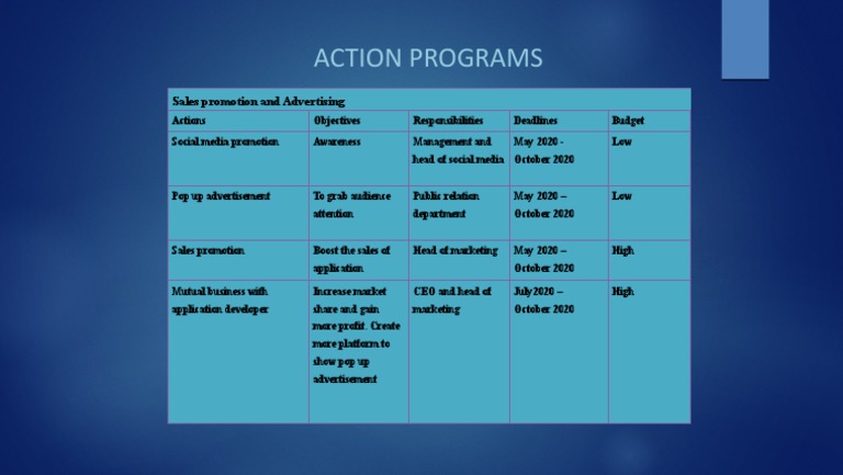 Action Program Marketing | PDF
