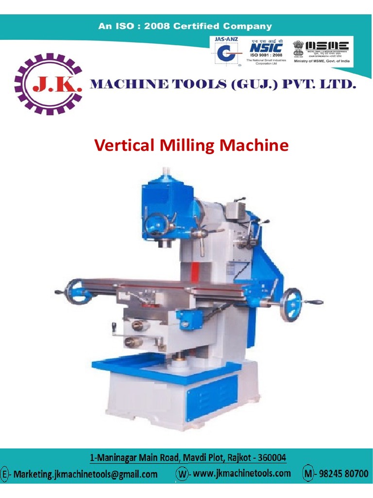 Vertical Milling Machine Catalog PDF | PDF | Crafts | Equipment