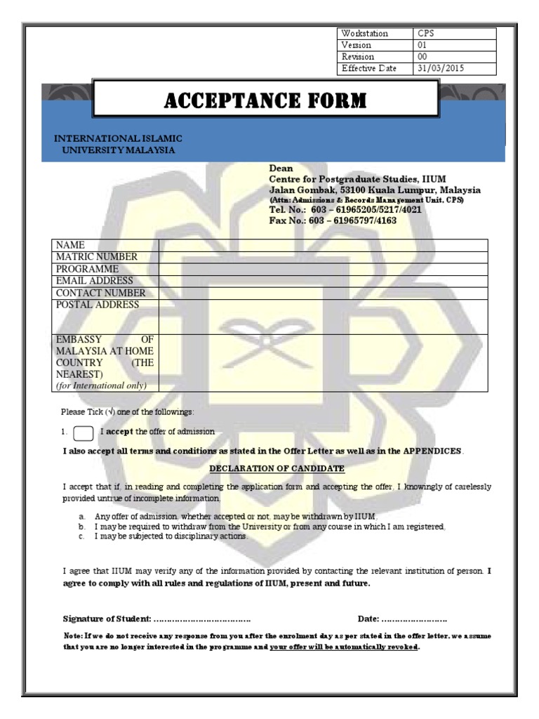 3 - Notice For International Candidate and Acceptance Form (Aug 2015 ...
