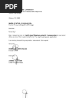 Coe Request Letter | PDF