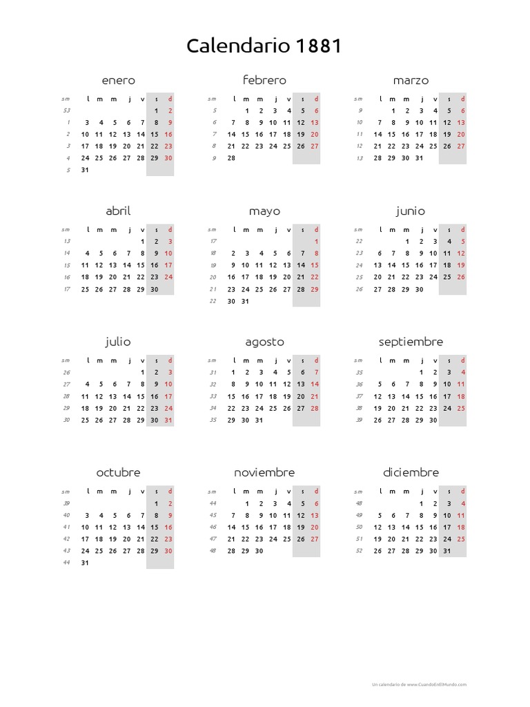 Calendario del Año 1881 | PDF | Violencia | Agitación