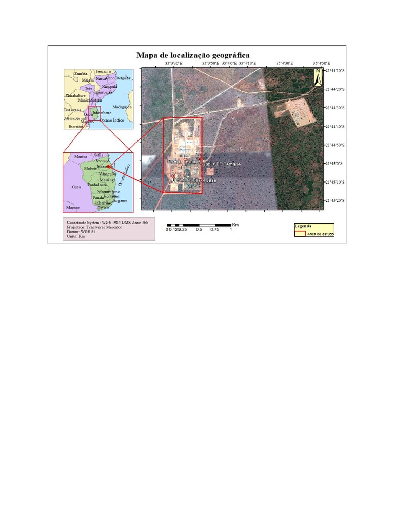 Mapa de Localizacao Temane | PDF