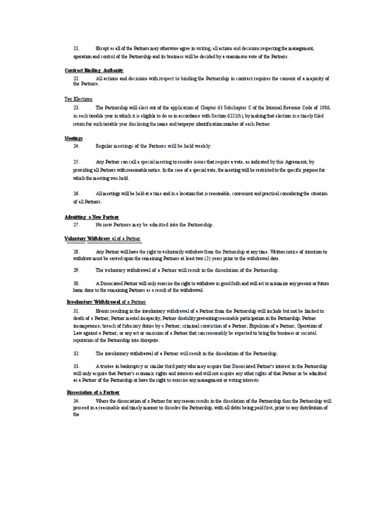 Contract Binding Authority: Writing, All | PDF | Partnership | Internal ...