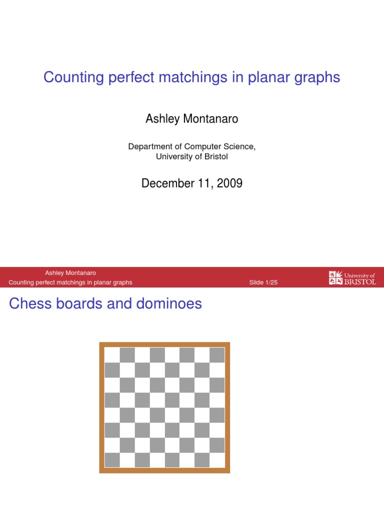 Perfect Matching & FKT | PDF | Vertex (Graph Theory) | Discrete Mathematics
