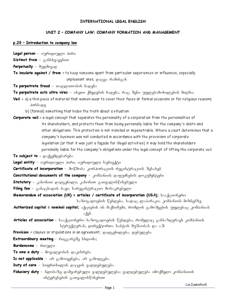 17 - handout-ILE Units 2, 3 | PDF | S Corporation | Corporations