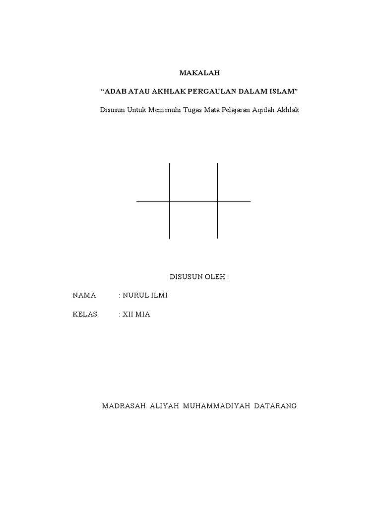 Adab Pergaulan Remaja dalam Islam | PDF | Agama & Spiritualitas