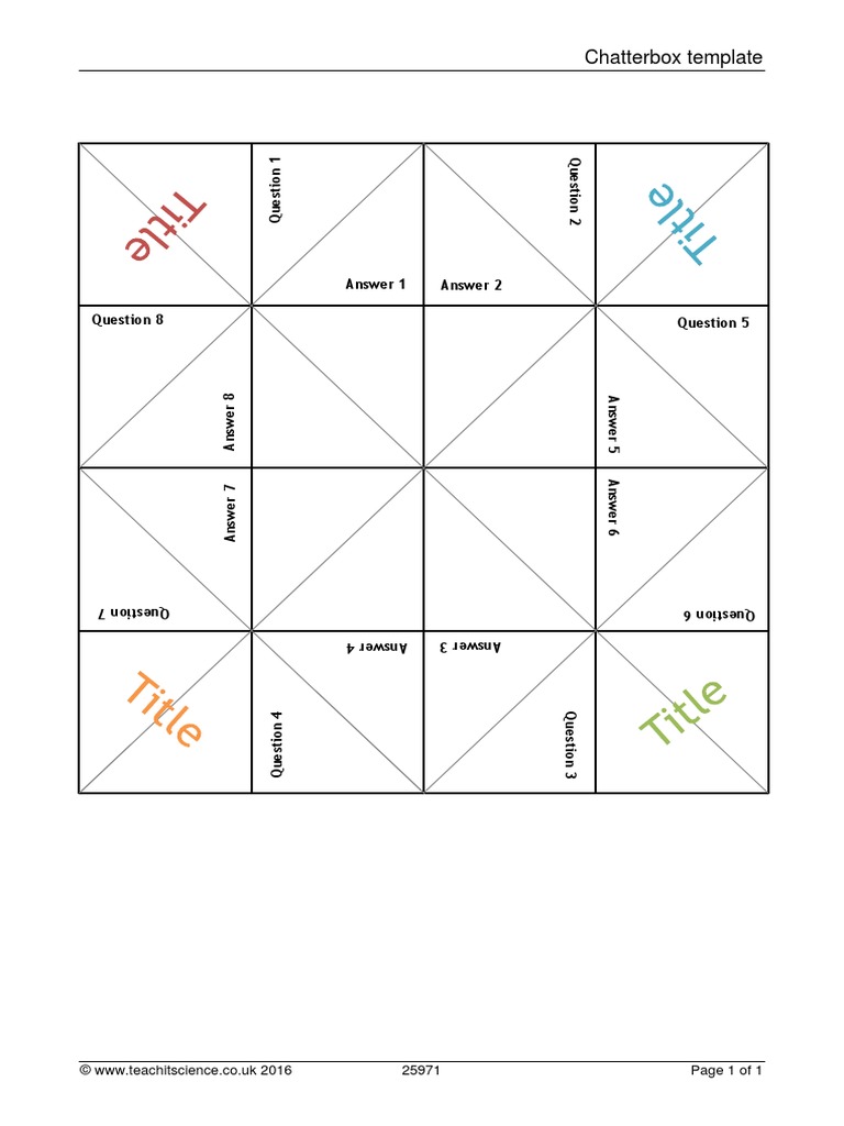 Chatter Box PDF | PDF