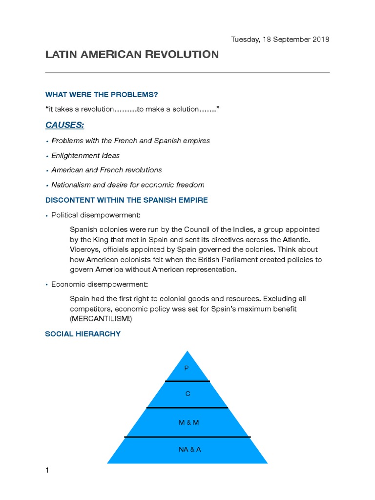 Latin America Revolution | PDF | Spanish Empire | Napoleon
