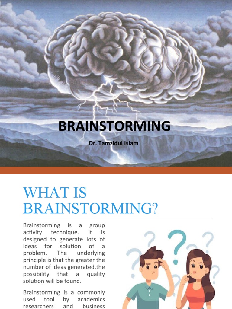 Quality Tools and Techniques-Brainstorming - Fall20 | PDF ...