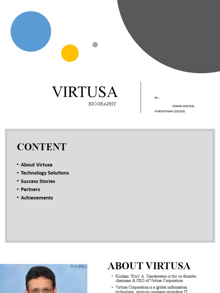 Virtusa Biography | PDF