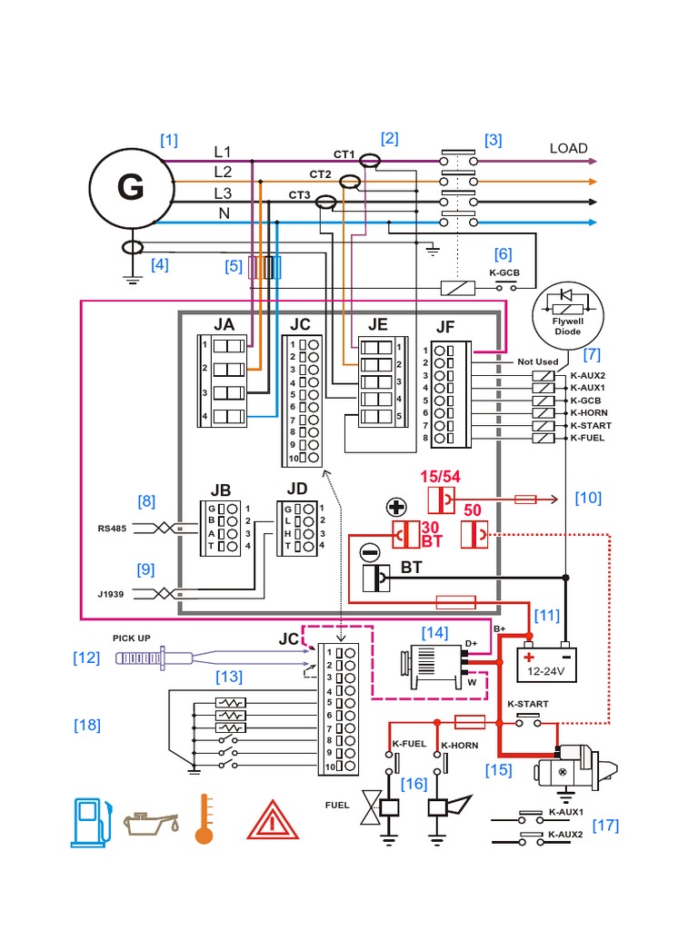 Diesel Generator Control Panel Wiring | PDF