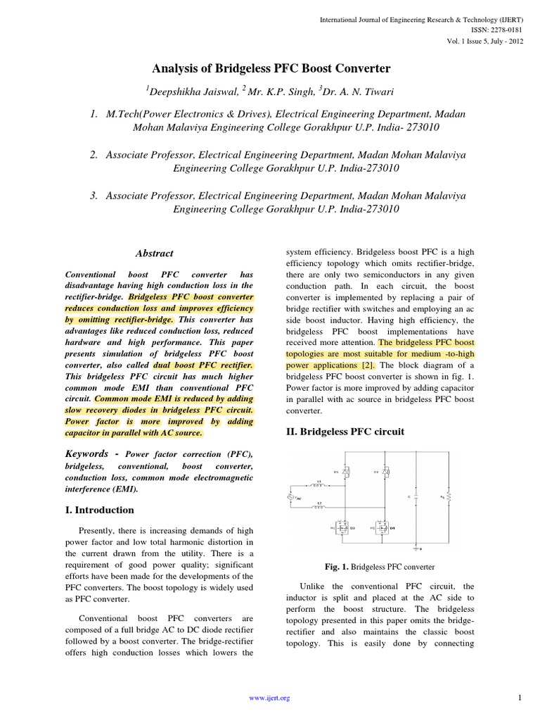 3 - Analysis-Of-Bridgeless-Pfc-Boost-Converter | PDF | Rectifier ...