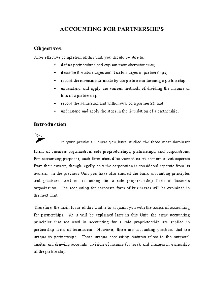 Poa IIACCOUNTING FOR PARTNERSHIPS &corporation | PDF | Partnership ...