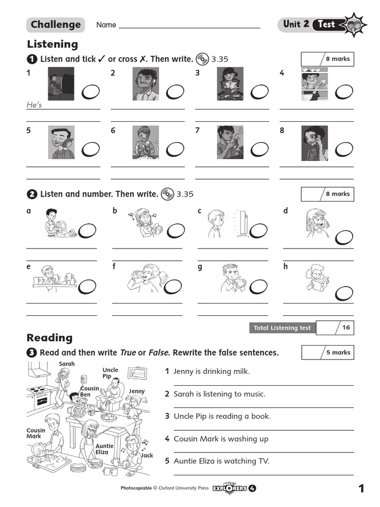 Unit 2 Test. Challenge Level | PDF