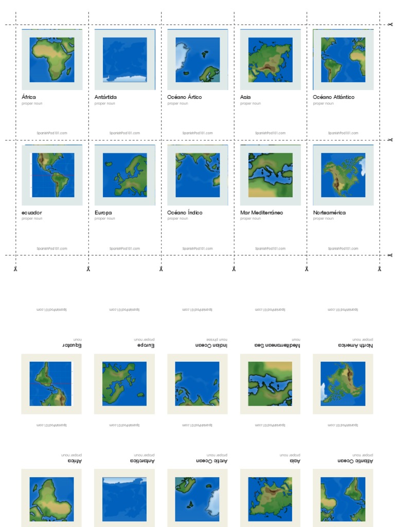 Spanish Worldmap | PDF | Terrestrial Planets | Tropics