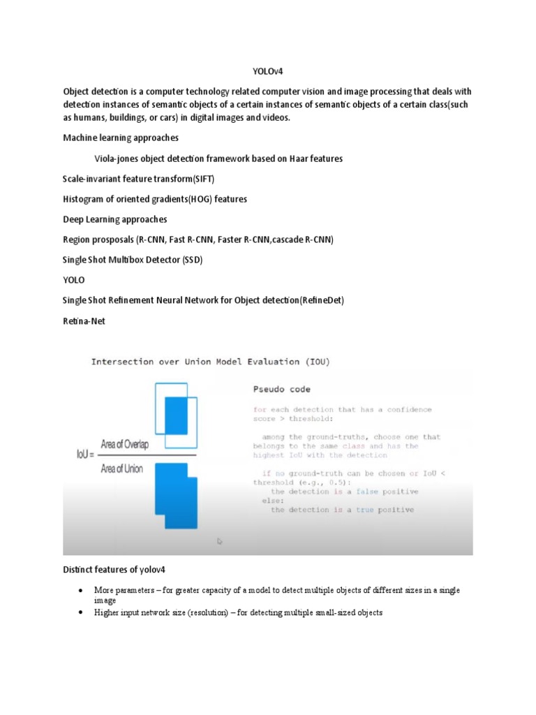 YOLOv4 Object Detection | PDF
