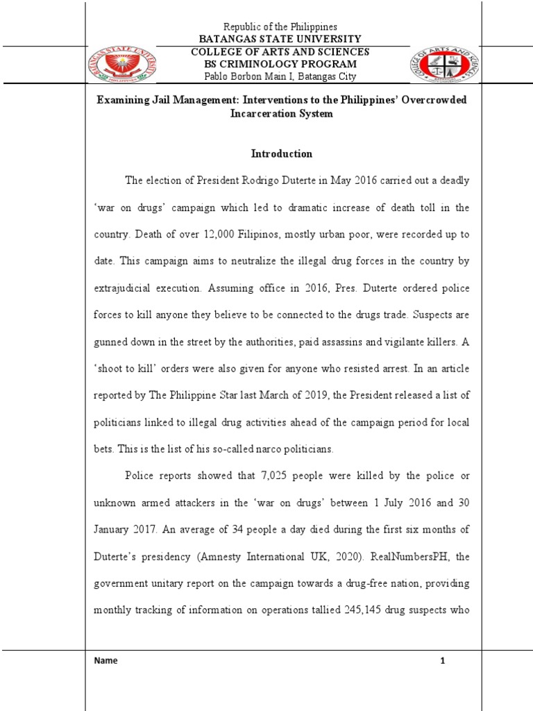 BJMP Case Analysis | PDF | Prison | Remand (Detention)