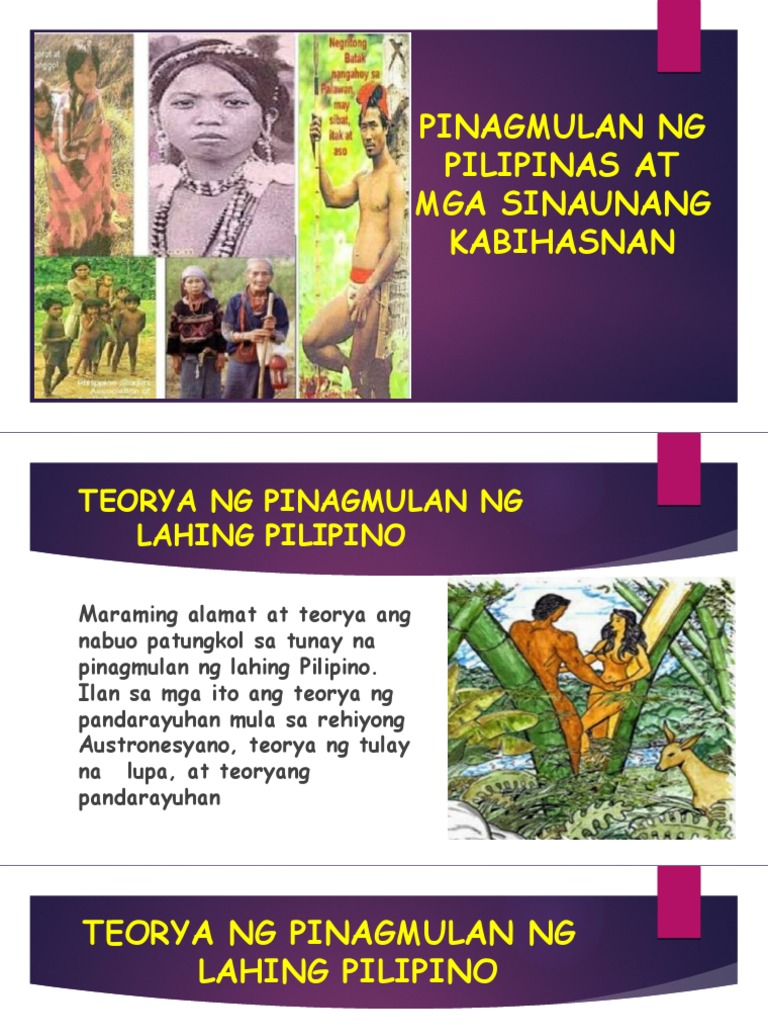 Pinagmulan NG Pilipinas at Mga Sinaunang Kabihasnan | PDF