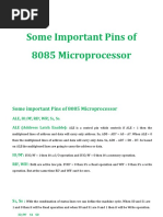 Memory Interfacing in 8085 | PDF | Input/Output | Microprocessor
