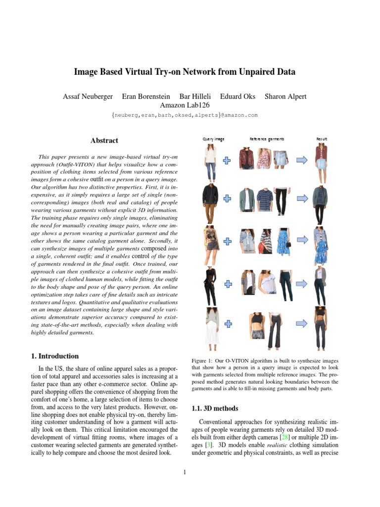 Virtual Try On Pdf Image Segmentation 3 D Computer Graphics